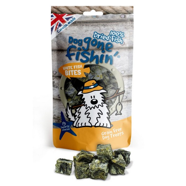 Dog Gone Fishin’ White Fish Bites – Pet Paradise – Pet accessories shop