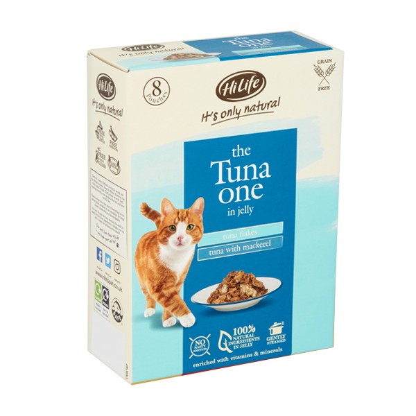 HiLife Its Only Natural Pch The Tuna One In Jelly 8Pk 70g – Pet ...